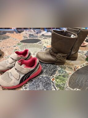 Shoes | Kids Brown Leather Boots With Braided Detail | Poshmark